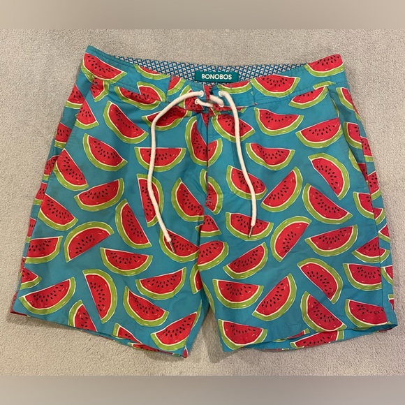 Bonobos | Swim | Bonobos Swim Trunks Shorts Mens M 3 32 Watermelon ...